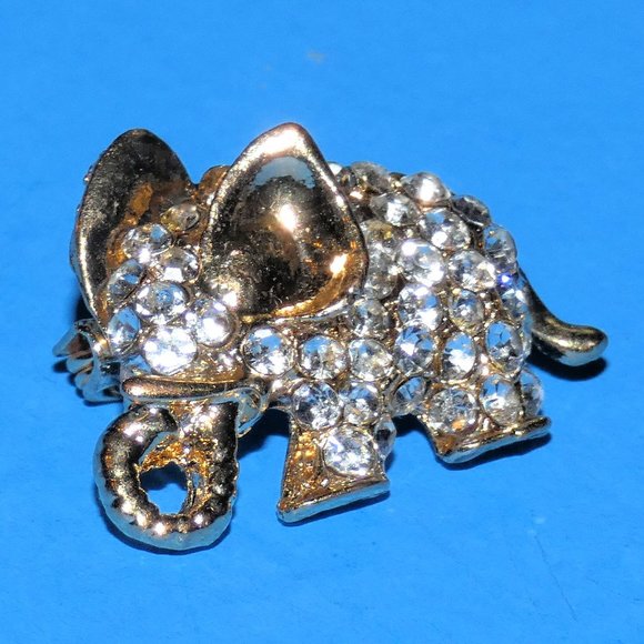 Jewelry | Vintage Elephant Brooch Pin Rhinestones Safari African Animal ...